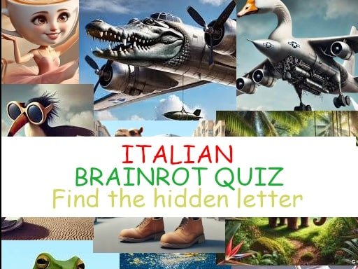 Quiz Find the Italian brainrot Letters - Puzzles Magic